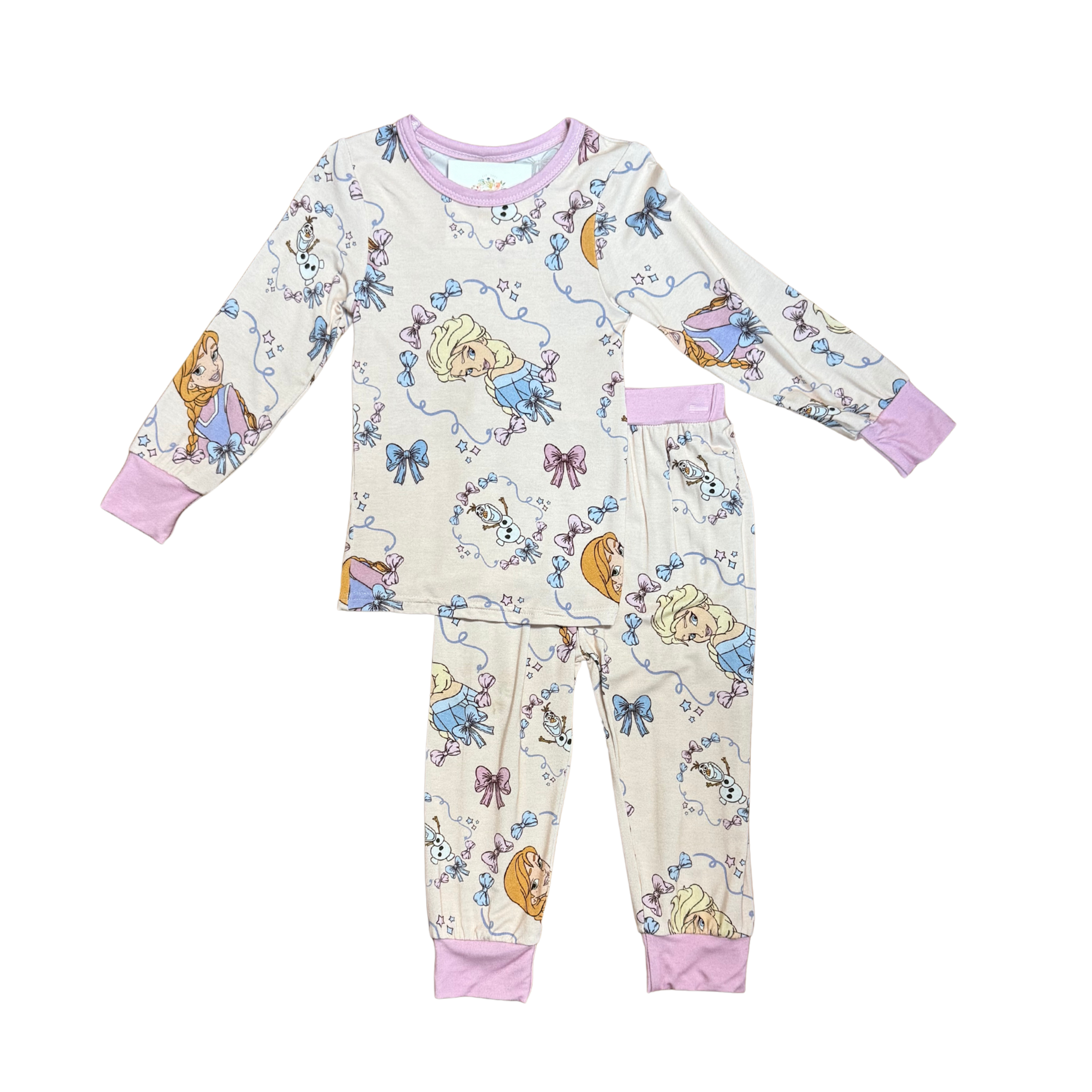 Elsa & Anna Frames Bamboo PJ's – Southern Ivory Co.
